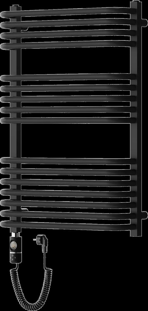 Mexen Apollo, elektrické topné těleso 860x550 mm + topná tyč 600 W, černá, W117-0860-550-2600-70