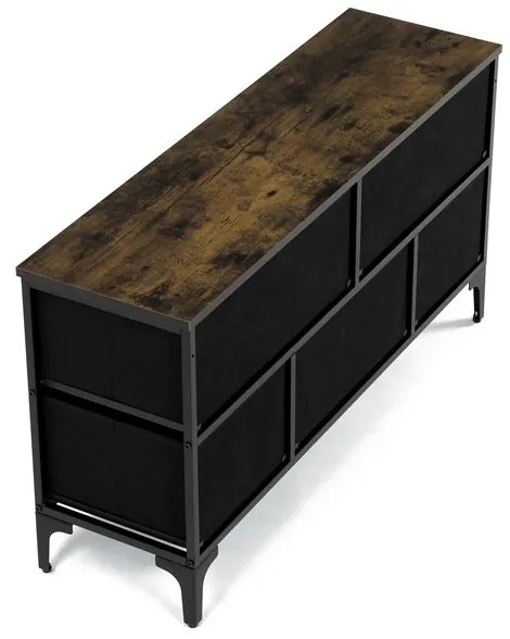 Retro komoda LINEA - old wood / MDF Barva: Vícebarevná