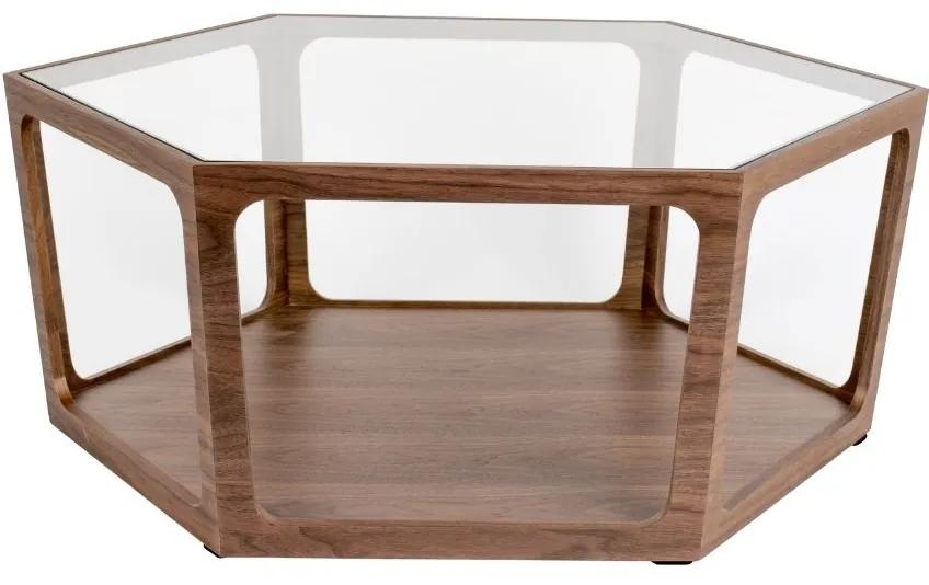 OnaDnes -20% Skleněný konferenční stolek DUTCHBONE Sita 92,5 x 80 cm