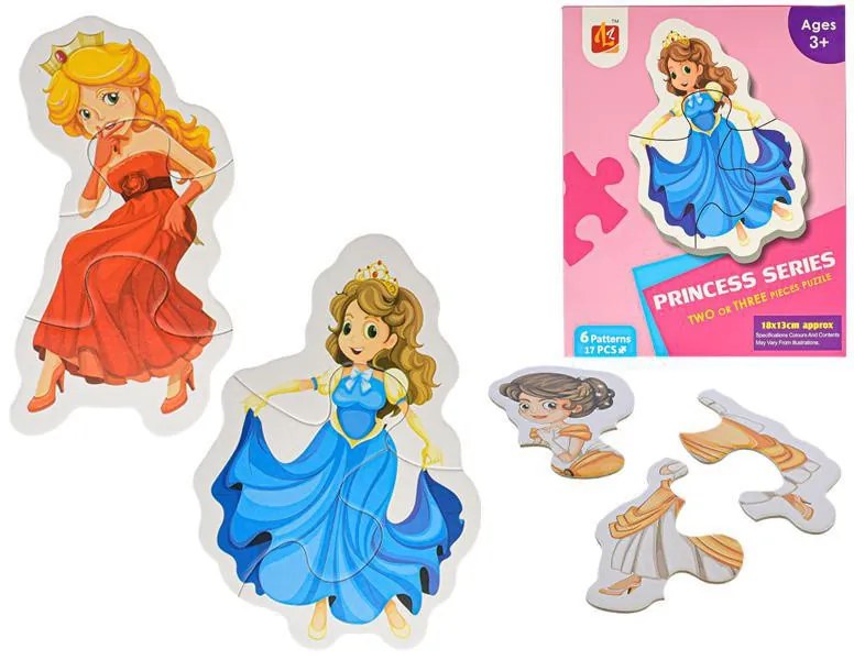 Puzzle dětské Princezny 17 dílků