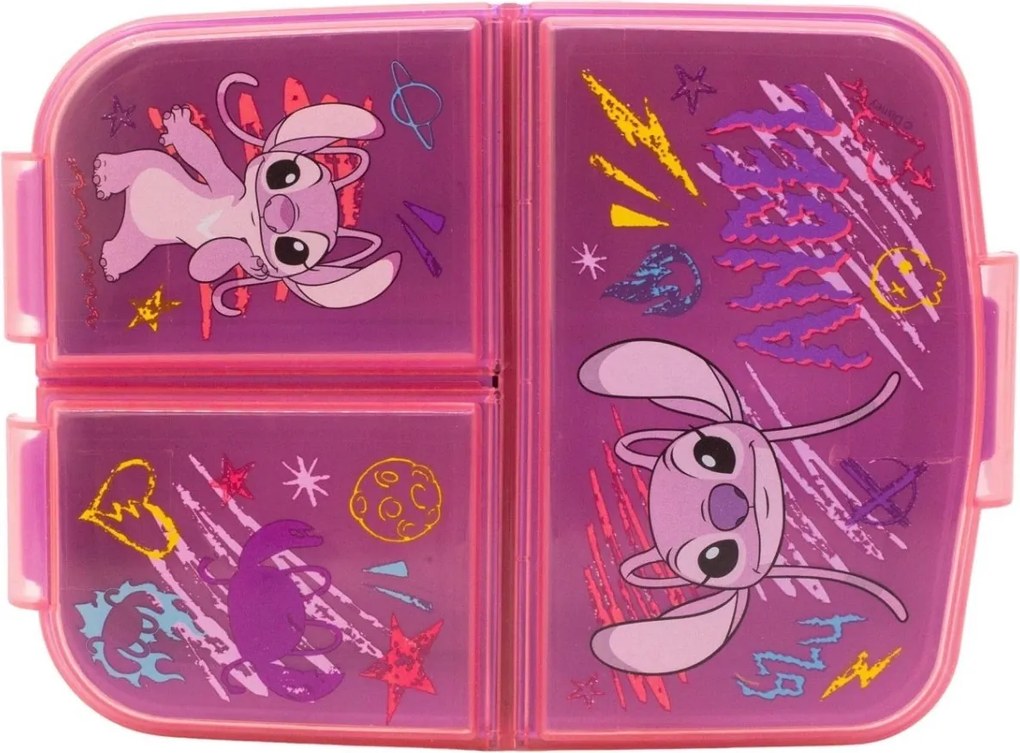 Multibox na svačinu Lilo & Stitch - motiv Angel - se 3 přihrádkami