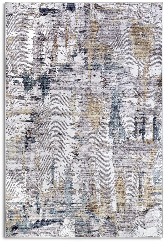 ELLE Decoration, Kusový koberec Imagination New 106038 Sapphire/Gold z kolekce Elle, 200x290, vícebarevná, ložnice
