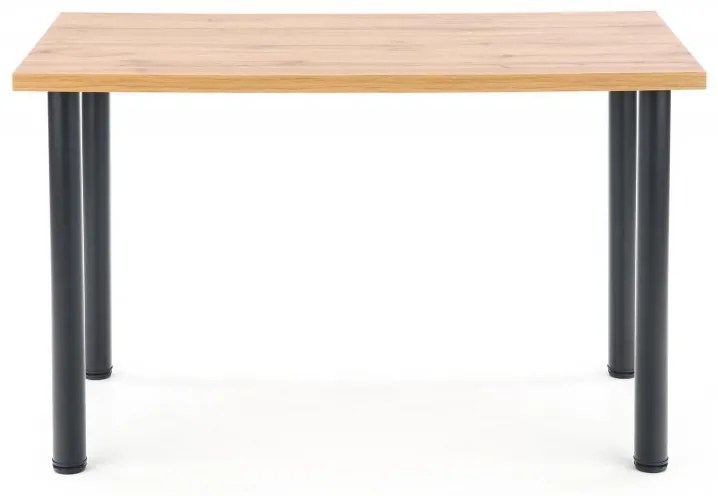 Jídelní stůl MODEX 2 –⁠ 120x68x75, kov/dřevo, dub votan