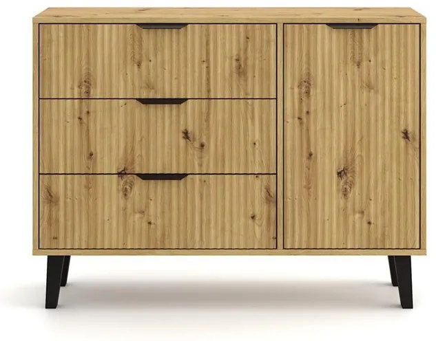 Komoda SCANDI 1D3S SLIM dub artisan