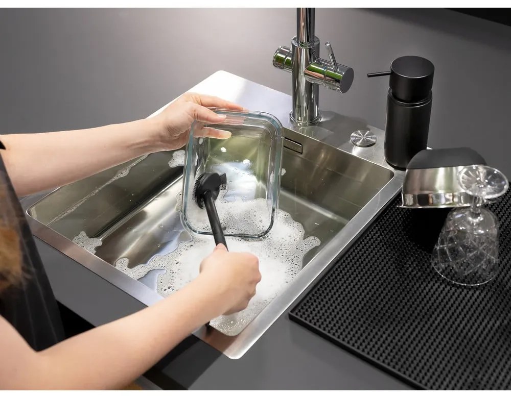 Černý kartáč na mytí nádobí Wenko Black Outdoor Kitchen Cuvo