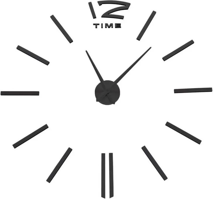 TZB Nástěnné hodiny Diy Apis 65 - 120 cm - černé 3D