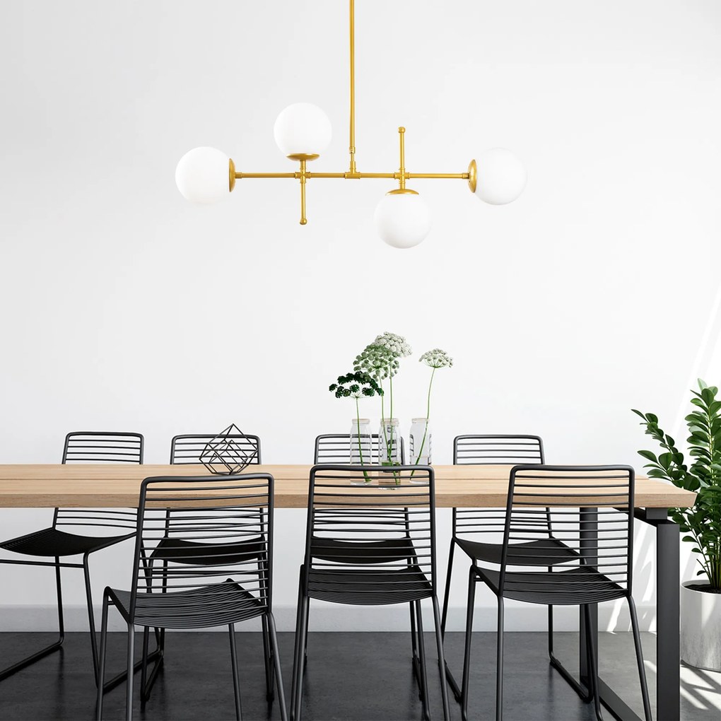OPVIQ Závěsné osvětlení MUDONI mosaz 98 cm 892OPV1809