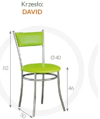 Jídelní židle David Metpol 82 x 50 x 46 cm Barva: černá