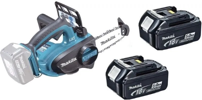 MAKITA DUC122RTE Aku řetězová pila 11,5cm, Li-on LXT (2x5Ah/18V)