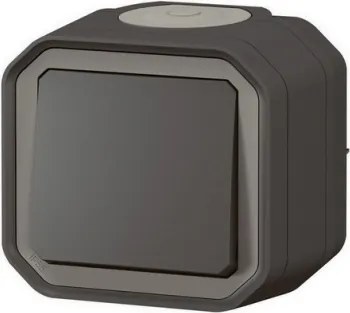 Legrand Plexo IP55 venkovní tlačítko antracit komplet pro povrchovou montáž 069790L