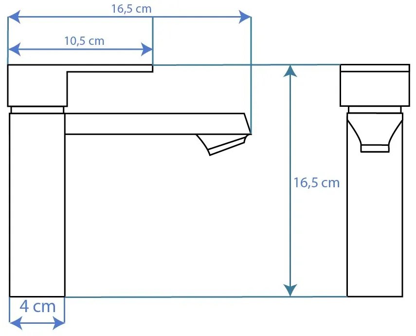 Umyvadlová baterie REA MAYSON nízká zlatá