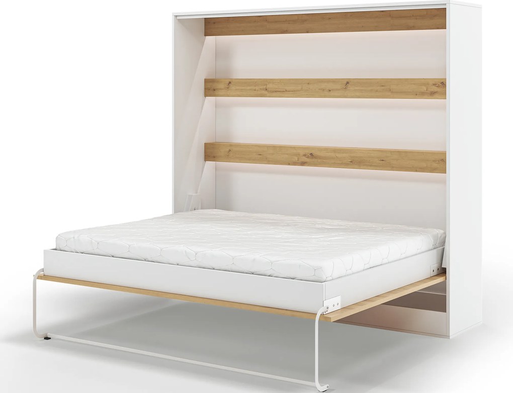Devesto Sklápěcí postel Horizontální 160 Dub Artisan LED