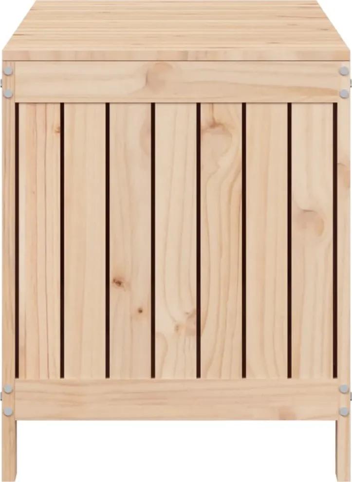 vidaXL Zahradní úložný box černý 115 x 49 x 60 cm masivní borové dřevo [823836] Barva: Bílá borovice
