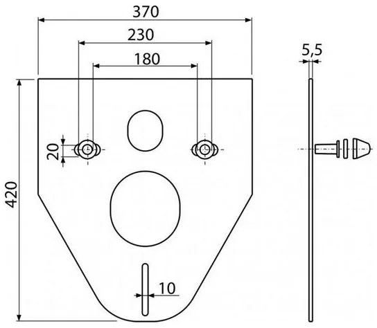 Alcadrain Set modul, ovládací tlačítko, WC a sedátko KMPLALCAEBS2 1 set