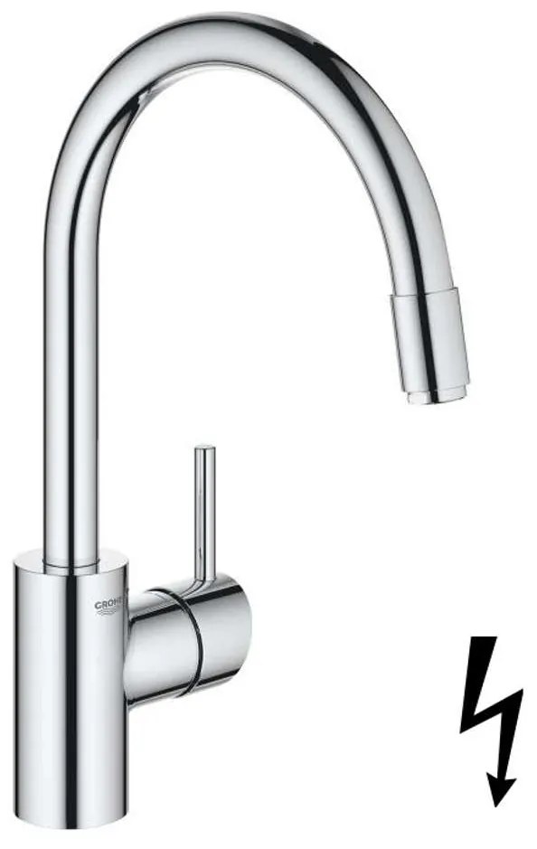 Grohe Concetto - Dřezová baterie s výsuvnou sprškou, chrom 31212003