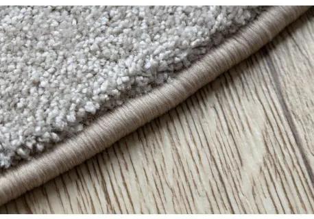 koberec kulatý SAN MIGUEL krémový 031 hladký, Jednotný jedn velikost kruh 133 cm | krásné koberce cz