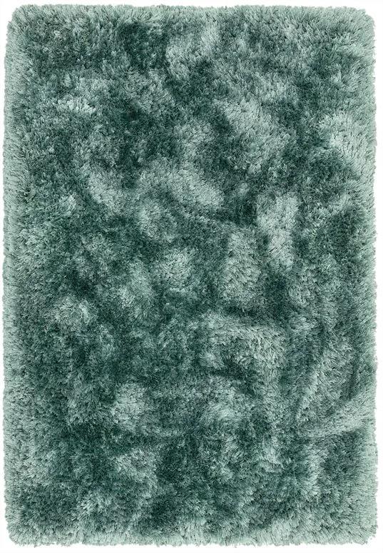 Kusový koberec jednobarevný Shaggy Plush Ocean modrý / zelený Rozměr: 120x170 cm