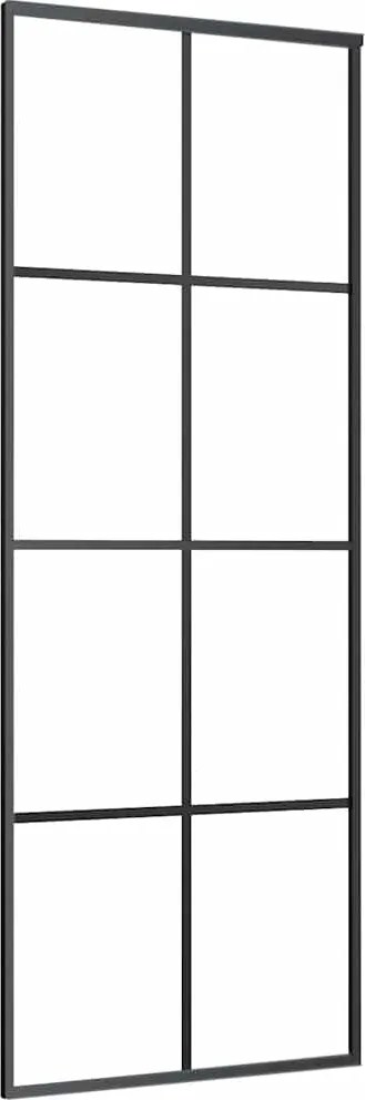 Posuvné dveře se sadou kování černé 76x205 cm ESG Glass 3375862