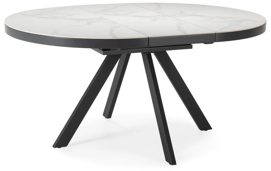 Kulatý rozkládací jídelní stůl s přídavnou deskou s keramickou deskou ø 120 cm Bela - II. jakost – Marckeric