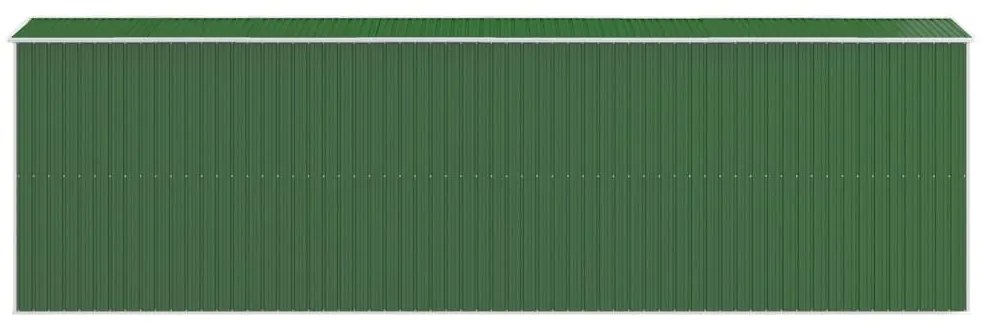 Zahradní kůlna zelená 192x606x223 cm pozinkovaná ocel,  3147432