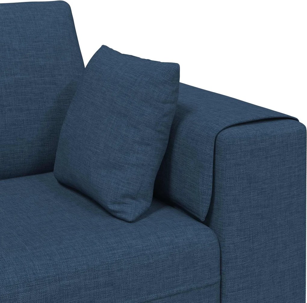 Pohovka 3 ks Modrá textil 3335169