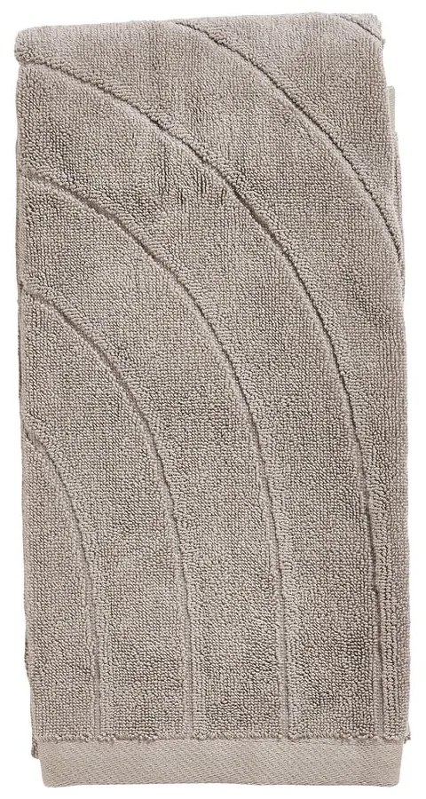 Šedý froté bavlněný ručník 50x100 cm Time – Zone