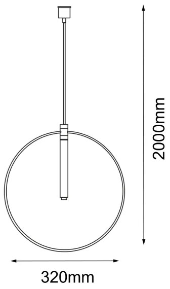 Amplex 8290 - Lustr na lanku FARO 1xG9/10W/230V