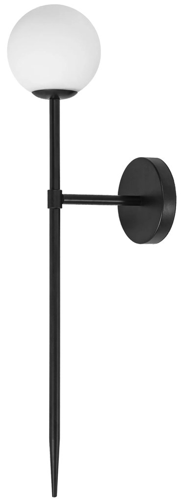 Toolight - nástěnná černá lampa 52cm APP577-1W, černá, OSW-08755