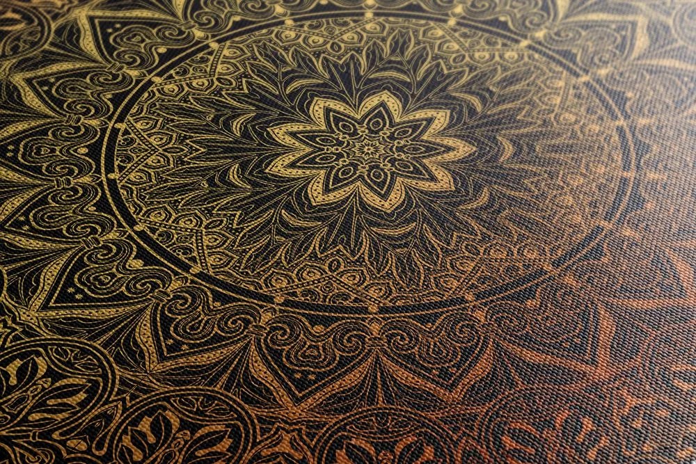 Obraz zlatá orientální Mandala