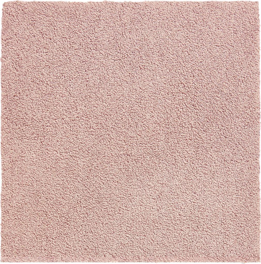 Koupelnový kobereček Loa 60 x 60 cm pudrově růžový
