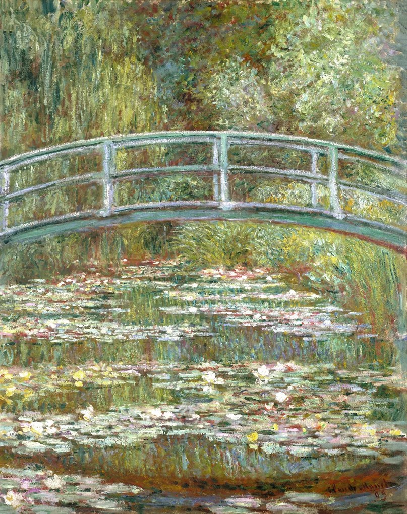 Monet, Claude - Obrazová reprodukce The Water-Lily Pond, 1899, (30 x 40 cm)