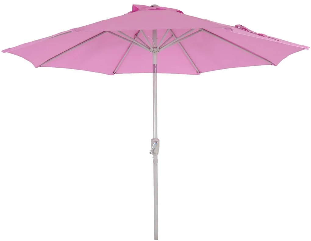 Slunečník N18 Ø 2,7m - polyester/hliník - lila