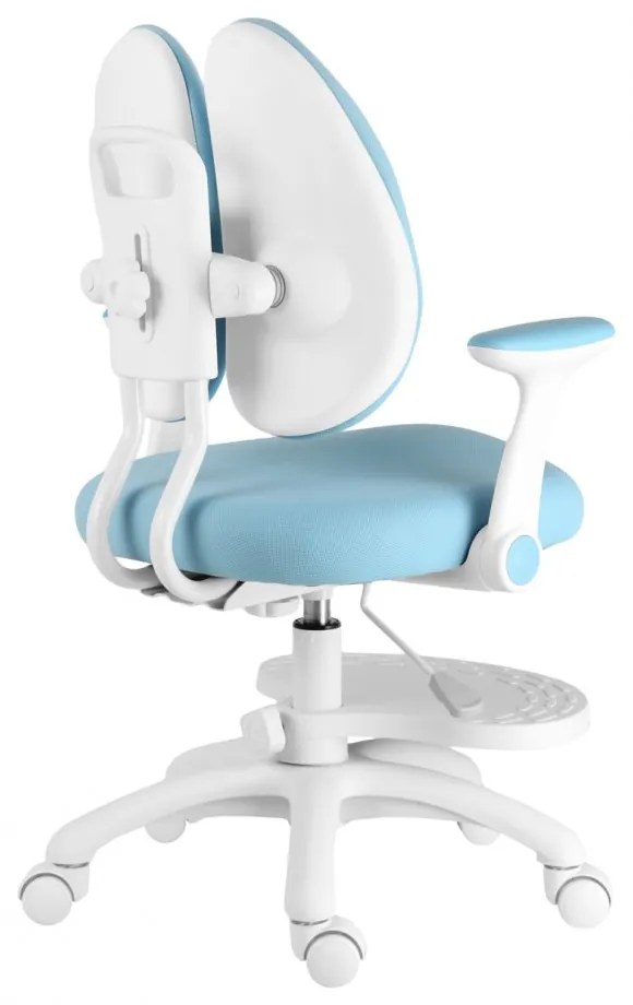 Dětská rostoucí židle Neoseat KIDDY TWO — látka, modrá