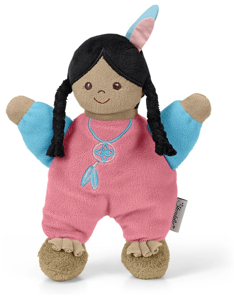 Sterntaler hračka chrastící malá panenka indián Lakota
