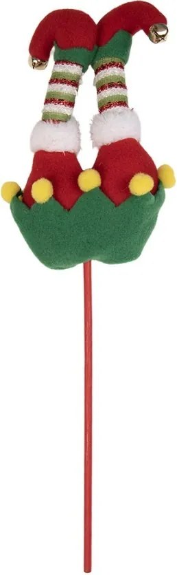 Kouzelný vánoční zápich nohy skřítek Elf - 12*7*43 cm