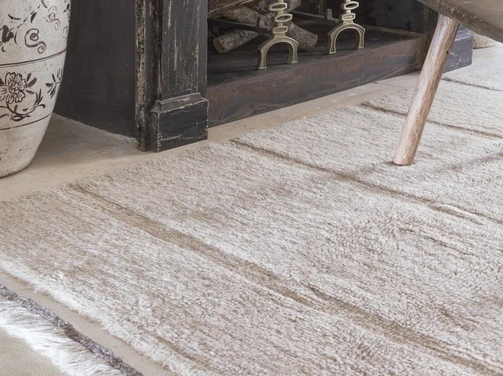 Lorena Canals koberce Vlněný koberec Steppe - Sheep White - 80x230 cm