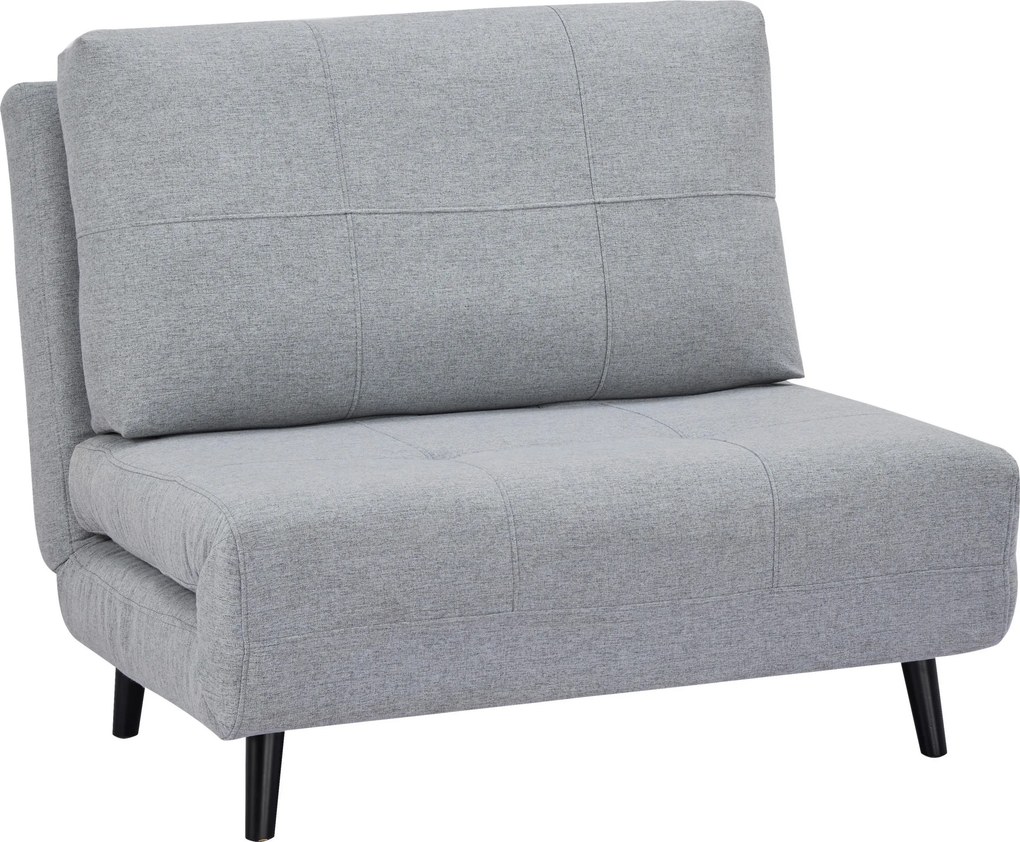 XXXLutz ROZKLÁDACÍ KŘESLO NA SPANÍ, textil, světle šedá Ti'me - Rozkládací sedačky - 002781006801