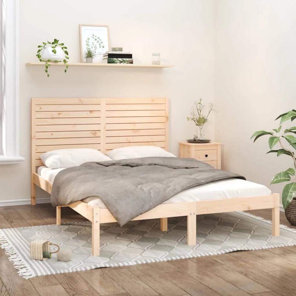 Rám postele masivní dřevo 140 x 200 cm,  3104608
