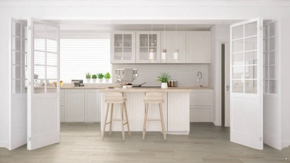 Oneflor Vinylová podlaha lepená ECO 55 057 Prestige Oak White  - dub - Lepená podlaha