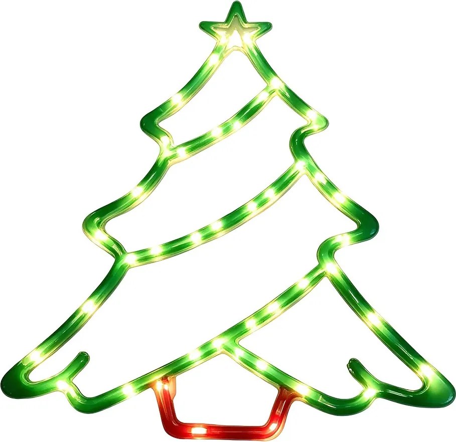 Nástěnné LED svítidlo Vánoční stromek – 31*3*38 cm