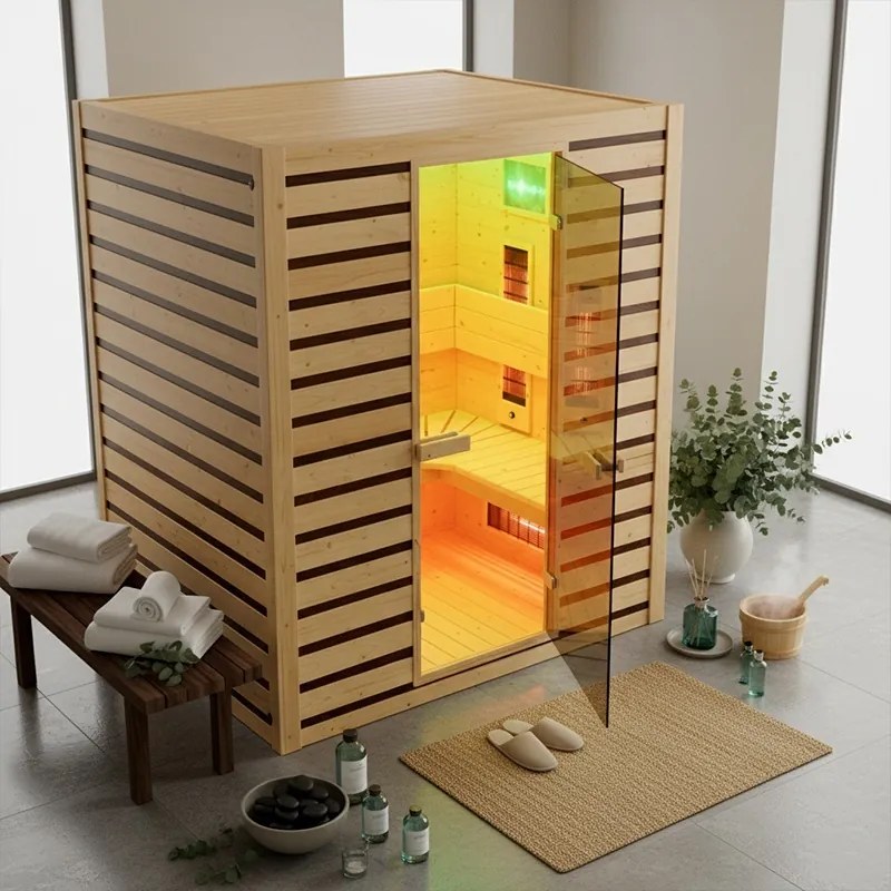BPS-koupelny Infrasauna Relax HYD-6714 180x150, 3-4 osoby