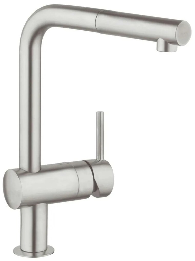 Grohe Minta - Dřezová baterie s výsuvnou koncovkou, supersteel 32168DC0