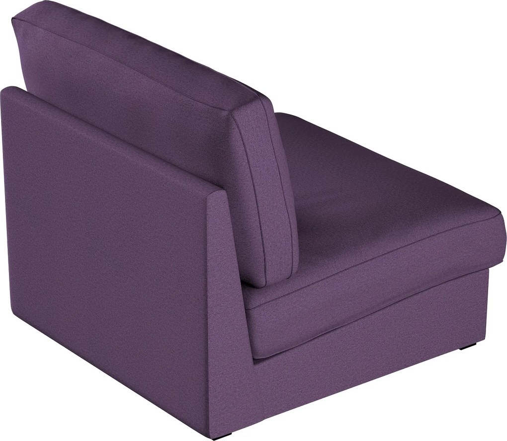 Potah na neskládací křeslo IKEA Kivik barva fialová látka pletený vzor
