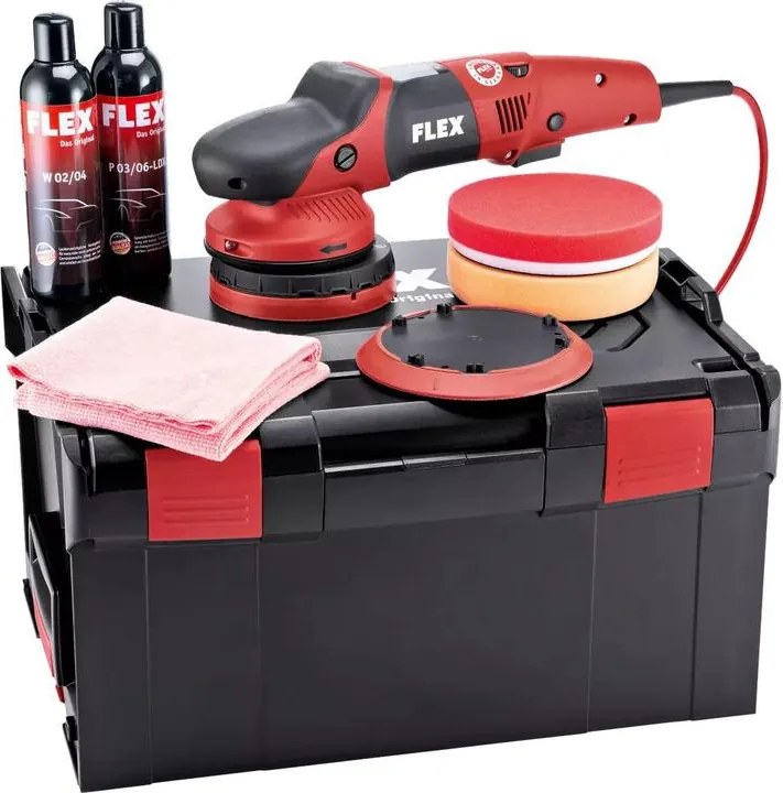 FLEX | Excentrická leštička - XFE 7-15 150 Varianta: Basic, Přepravní obal: papírová krabice