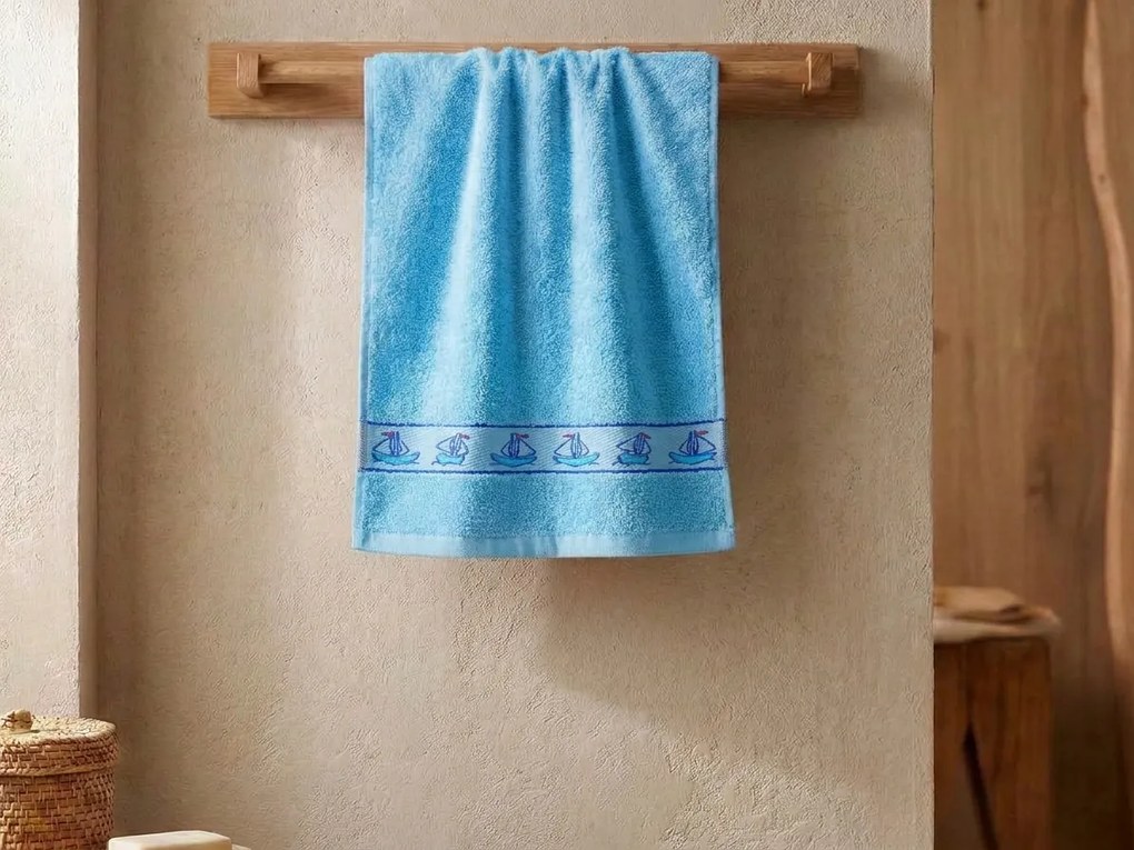Dětský ručník KIDS modrý 30x50 cm