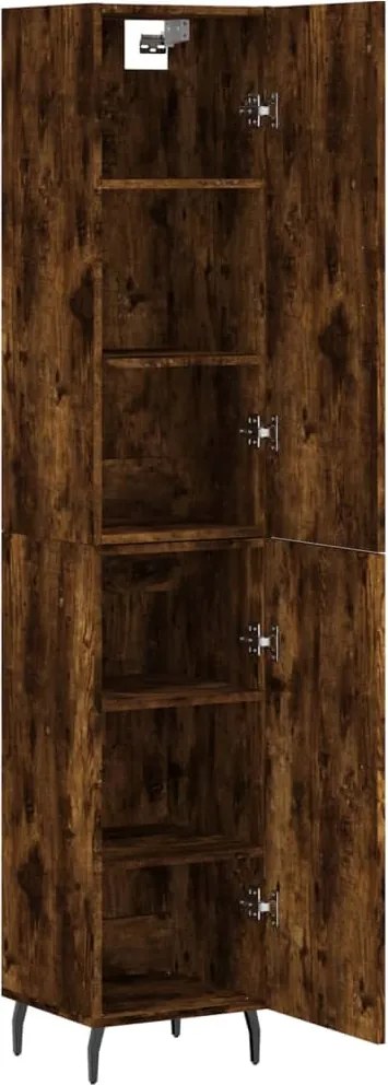 Skříň highboard kouřový dub 34,5 x 34 x 180 cm kompozitní dřevo 3198806