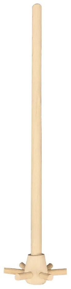 AMADEA Dřevěná metlička, masivní dřevo, délka 21 cm