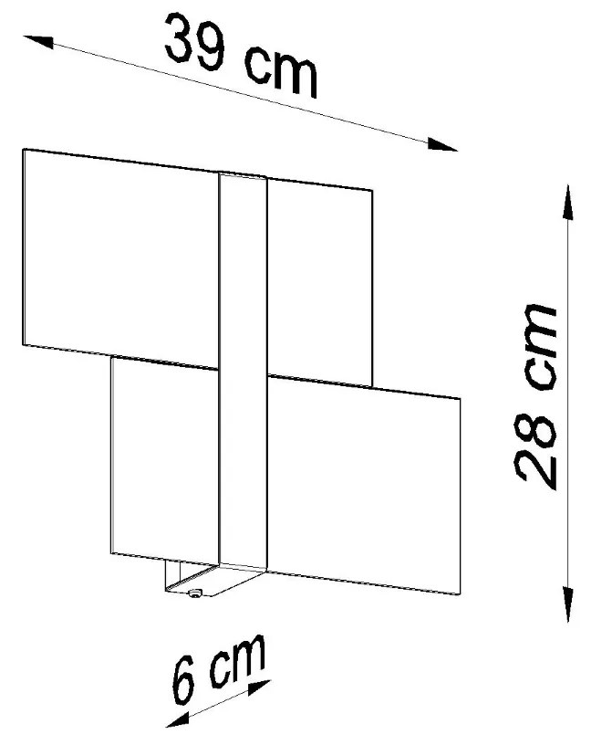 Nástěnné svítidlo Massimo, 1x mléčné skleněné stínítko, w