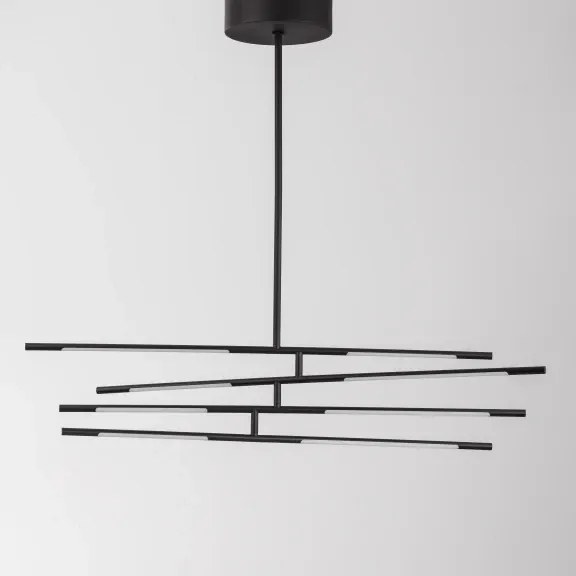 LED lustr Raccio 84 černé