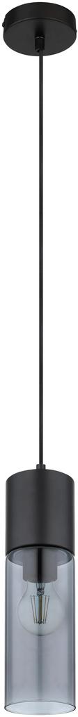 GLOBO Závěsné kovové moderní svítidlo ANNIKA, 1xE27, 25W, černé 21000HB